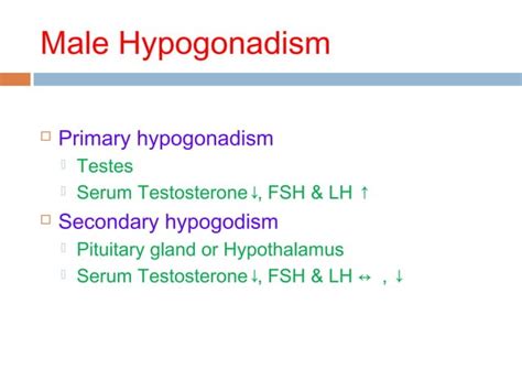 Male Hypogonadism Ppt