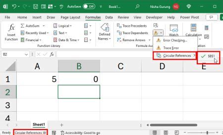 What Is Circular Reference In Excel How To Fix It