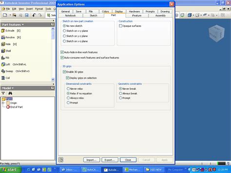 About Coordinate System Indicator In Autodesk Inventor Professional