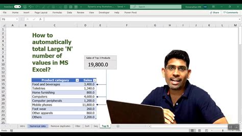How To Automatically Get Sum Of Large N Number Of Values In MS Excel Working With Dynamic