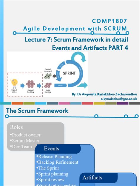 Lecture 7 Scrum Framework Events And Artifacts Part4 Pdf Scrum