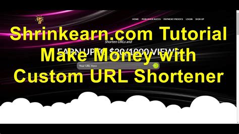 Tutorial Make Money With Custom Url Shortener Youtube
