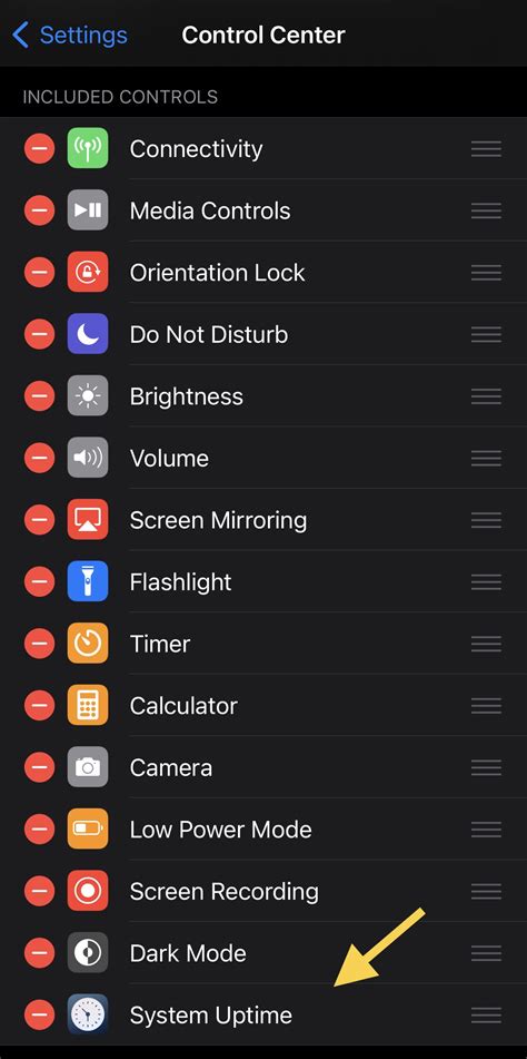 This Widget Keeps Track Of Your Jailbroken Devices Uptime In Control Center