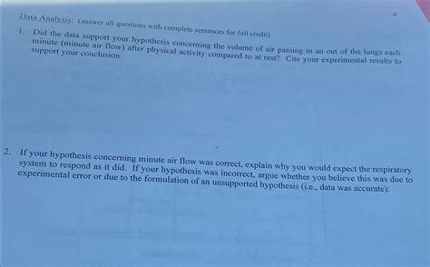 Solved 4data Analysis Answer All Questions With Complete
