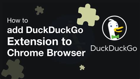 How to add DuckDuckGo Extension - YouTube