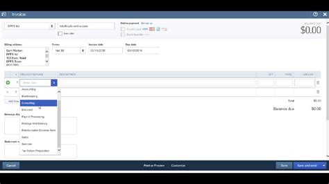 Quickbooks Online Tutorial Part 5 Customer Invoices Youtube