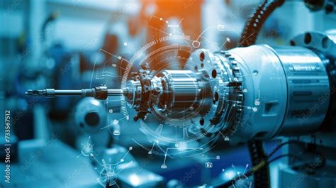 In The Manufacturing Facility The Ai Robotic Arm Expertly Controls The