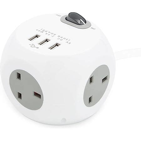 Cube Extension Lead With Usb Slots Chiefox M Multi Plug Extension Cord With Usb Ports V
