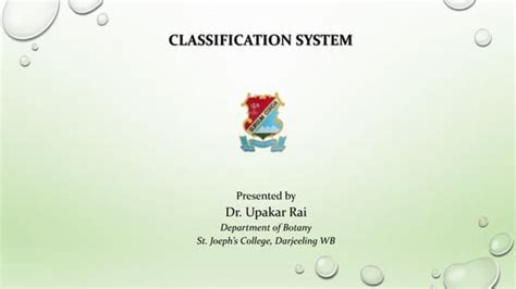 Systems Of Plant Classification Ppt