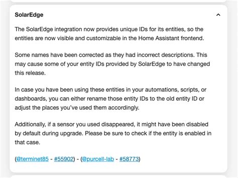 SolarEdge Entities Disabled Issue Home Assistant Frontend GitHub