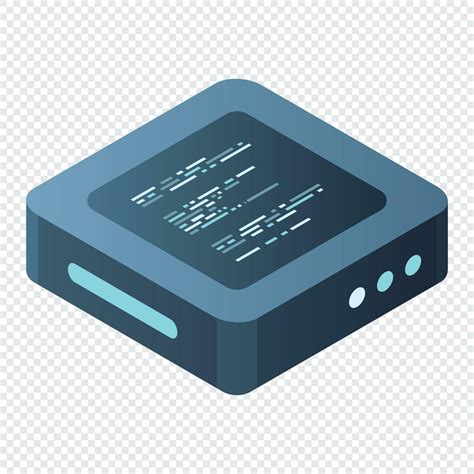 Isometric Futuristic Server Isometric Database Or Data Center Abstract Blockchain Computer