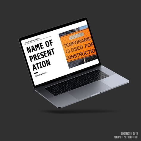 Free Construction Themed Powerpoint Template Master Bundles