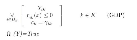 Generalized Disjunctive Programming