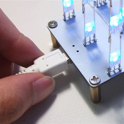 DIY Electronic LED Display Kit Color Pcs LEDs Light Cube Sound Light Control DIY LED