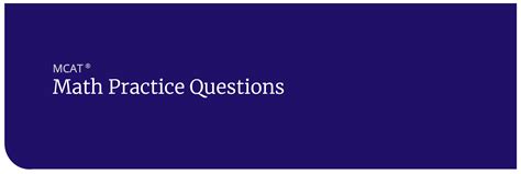 Mcat Practice Questions Math Kaplan Test Prep