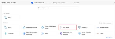 Microsoft Cloud Data Sources Sql Server Quick Bi Alibaba Cloud