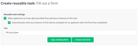 Reusable Applicant Tasks Apply Help