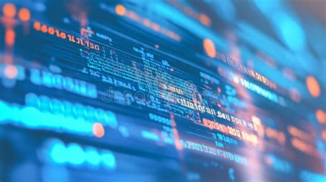 Abstract Software Background Featuring Dynamic Digital Data Flow With Vibrant Colors Stock Image