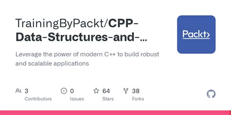 Github Trainingbypacktcpp Data Structures And Algorithm Design Principles Leverage The Power