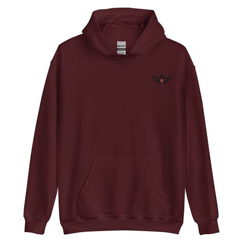 The Isle Of The Man Shield Black Eagle Hoodie Mens Theduranshop