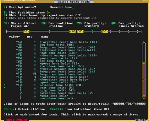 dfhack taking the toil out of trading r dwarffortress