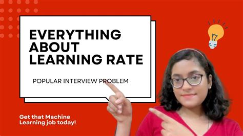 Machine Learning And Data Science Interview Problems Part 2 Learning Rate Details In