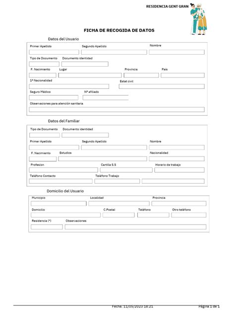 Ficha Recogida De Datos Pdf Pdf