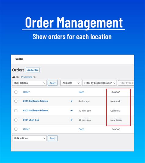 Woocommerce Multi Locations Management Solution