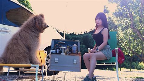 배 나무에 둘러쌓인 과수원에서 스타리아 차박 캠핑🚙 더치 오븐에 로스트 치킨 만들고 크레페에 맥주 한잔 차박 스타리아캠핑카 애견동반캠핑 Youtube