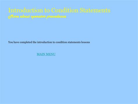 Ppt Understanding Condition Statements In Programming Powerpoint