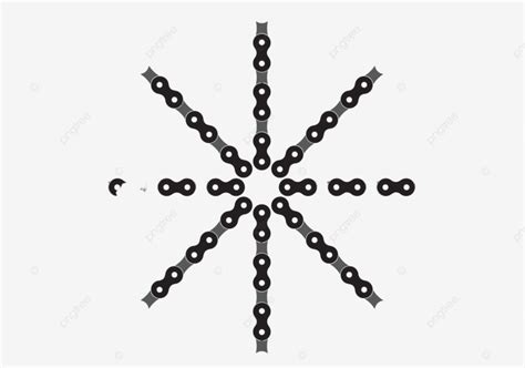 Bicycle Chain Vector Hd Images Illustration With Bicycle Chain On A