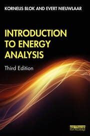 Introduction To Energy Analysis 3rd Edition Kornelis Blok Evert