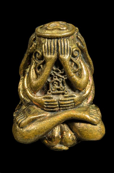 พระปิดตายันต์ยุ่ง หลวงพ่อเปิ่น วัดบางพระ เสาร์ 5 เนื้อฝาบาตร ปี 2536 พระเครื่อง พระแท้ Webpra