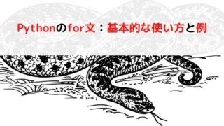 Pythonのfor文基本的な使い方と例 ちょげぶろぐ