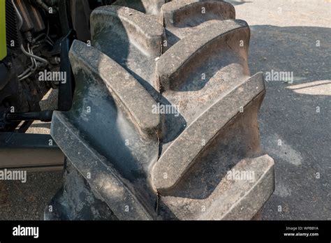 Tractor Tyre Tread Pattern With Very Coarse Studs Stock Photo Alamy
