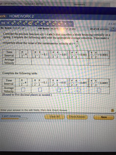solved consider the position function s t 6 sin 3t tha