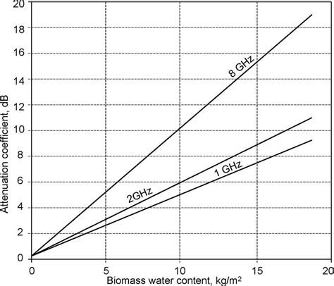 Dependence Of The Attenuation Coefficient On The Canopy Water Content