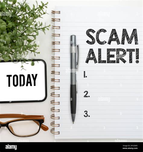 Conceptual Display Scam Alert Internet Concept Warning Someone About Scheme Or Fraud Notice Any