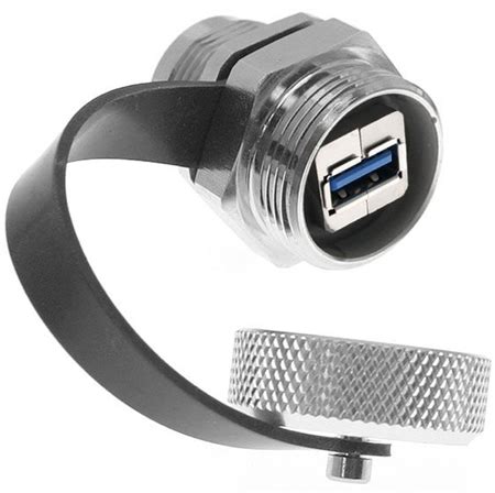 Mencom D USB AFAF M LP USB Style A To Style A M Low Profile Port Adapter