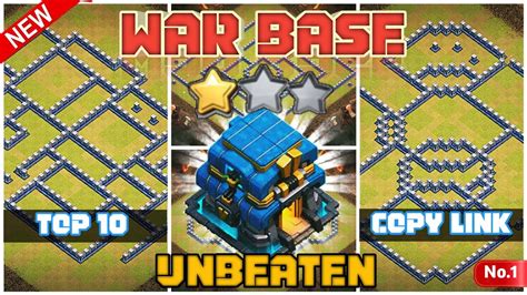 New Top 10 Th12 War Base Th12 Best Warbase Th12 Base Layout With
