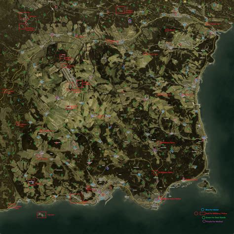 DayZ Map With Key Locations R Dayz