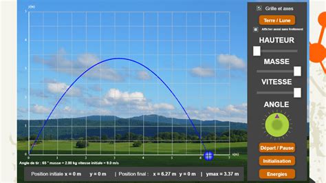 Animation Projectile Labosims