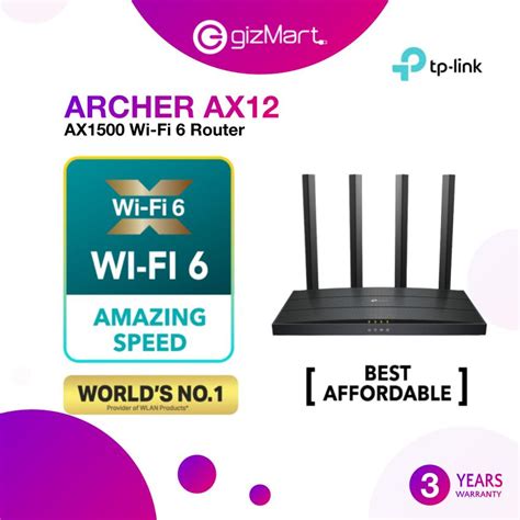 Tp Link Archer Ax Dual Band Gigabit Ax Wi Fi Router Shopee Malaysia