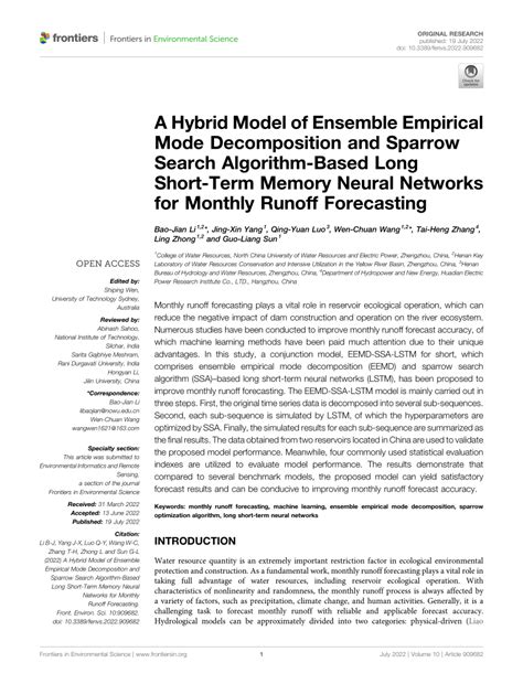 Pdf A Hybrid Model Of Ensemble Empirical Mode Decomposition And