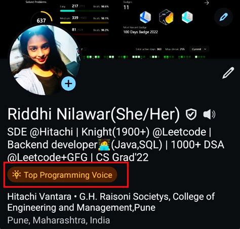 riddhi nilawar she her on linkedin programming topvoice