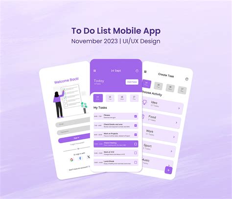 To Do List App Uiux App Design Behance