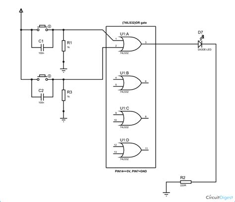 Circuit Diagram Of 3 Input Cmos Nor Gate Using Arduino