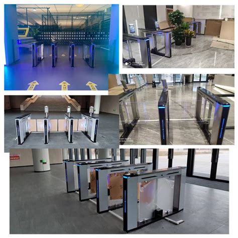 Speedlane Pedestrian Swing Barrier Turnstile Access Control System