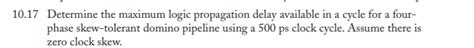 Solved 1017 Determine The Maximum Logic Propagation Delay