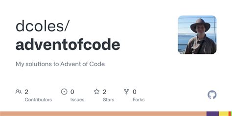 GitHub Dcoles Adventofcode My Solutions To Advent Of Code